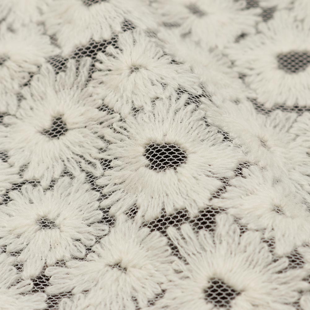 R&D.M.Co-[アールアンドディーエムコー]LACE FLOWER SCARF NO.6980